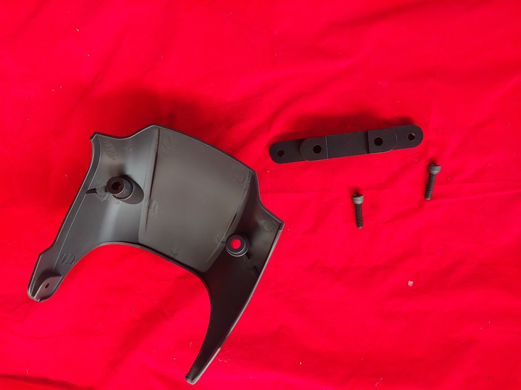 Vrod gloss black headlight cover complete with bracket