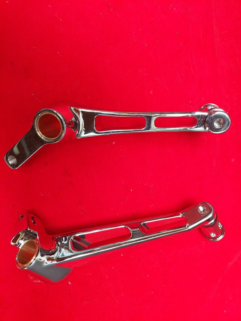 Chrome foot brake and gear shift lever